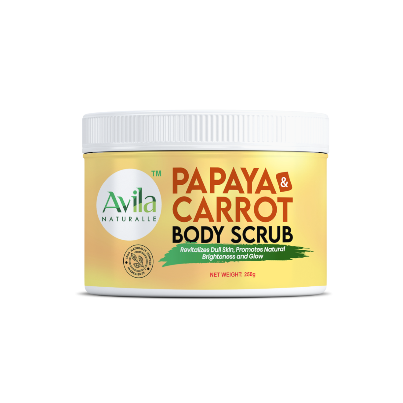 Papaya And Carrot Body Scrub 250g Avila Naturalle Skincare papaya-and-carrot-body-scrub-250g-avila-naturalle-skincare